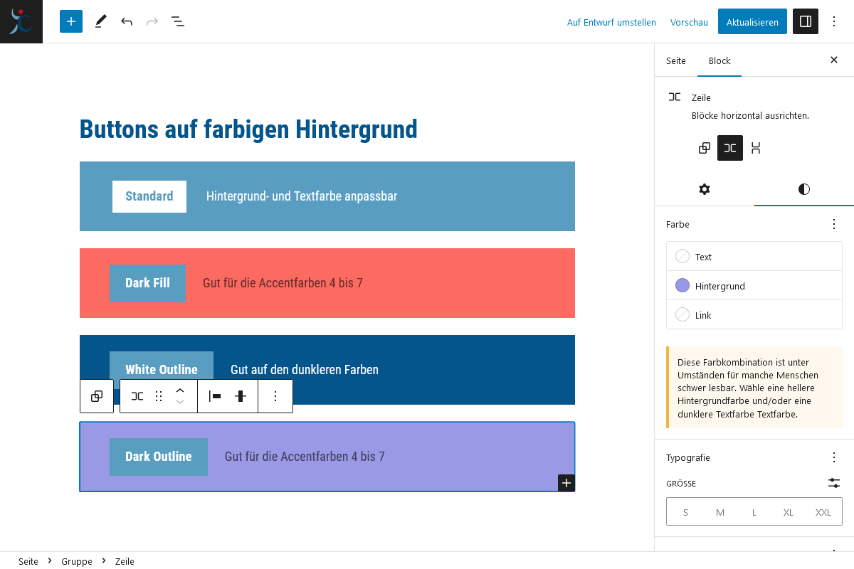 Webseiten-Styleguide: Buttons – Netzwerk für Demokratie und Courage